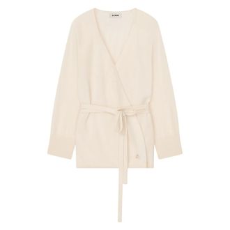 &Aacute;eron Femme, Pulls, Blanc, Taille: 36/38 FR Cloud Wrap Cardigan