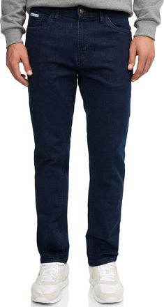 Indicode Herren Texas Jeanshose aus Baumwoll-Mischung mit Stretch | Denim Herrenjeans Rinse Wash, 32/30