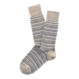 Marcoliani Torino Gestreifte Socke - - Underwear - Herren - Beige - ONE SIZE