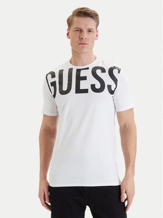 Guess T-Shirt F6GI01 J1314 Wei&szlig; Slim Fit