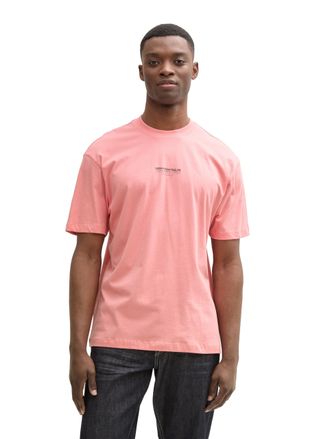 Tom Tailor Gemustertes T-Shirt, White small Square Print, XL