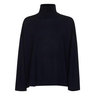 Bottega Veneta Femme, Pulls, Noir, Taille: 36 FR Pull en Laine Bleu avec Broderie BV