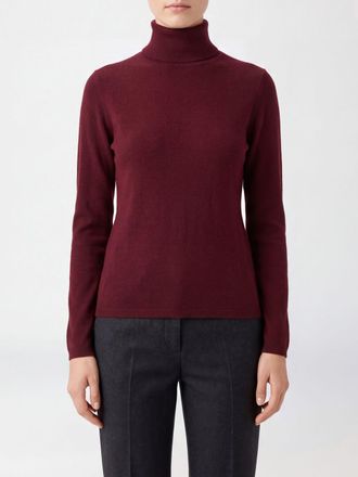 Allude Pull col roul&eacute; slim fit en pur cachemire &agrave; manches longues