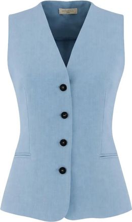Antonelli Femme, Vestes, Bleu, Taille: 40 FR Jesi Waistcoat