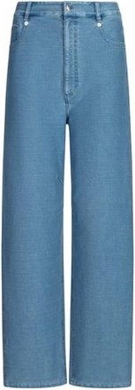 Tibi Jean ample en coton m&eacute;lang&eacute;