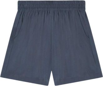 Emporio Armani Femme, Shorts, Bleu, Taille: 36 FR Washed Twill Shorts