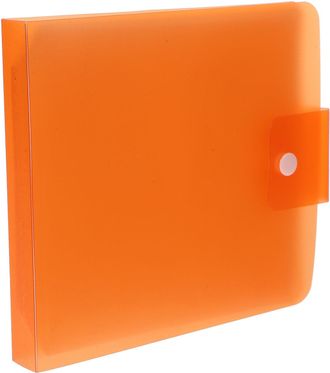 NUOBESTY DVD Aufbewahrungsbox Kapazität Orange Tragbarer CD und DVD Organizer mit Reißverschluss Schützender Kunststoffbehälter für Auto und Zuhause für Film M