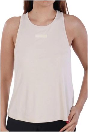 Emporio Armani Emporio Armani Ea7, Femme, Tops, Beige, Taille: 38 FR Stretch Modal-Blend Top