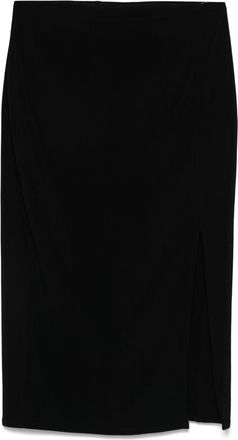 Jade Cropper Drapierter Midirock - Schwarz