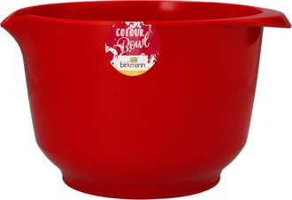 RBV BIRKMANN Birkmann, Colour Bowls, R&uuml;hr- und Serviersch&uuml;ssel, 3,0 Liter, kratzfest, standfest, nachhaltig, rot, hochwertige Qualit&auml;t, modernes Design