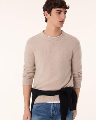 Kujten Pull cachemire homme col rond, 2 fils - Pull Isandro Lin