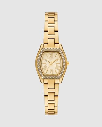 Michael Kors montre Chelsea &agrave; trois aiguilles en acier inoxydable dor&eacute;