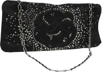 Chanel Pre-owned Satin sacs-chanel - Femme - Pre-owned - Noir - Taille: ONE Size