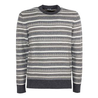 Eleventy Round-Neck Strickwaren - - Knitwear - Herren - Mehrfarbig - XL