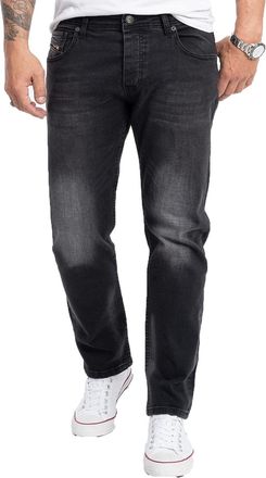 Rock Creek Herren Jeans Regular Fit Stretch Jeans Männerhose Herrenjeans Denim Hosen Herrenhose Straight Cut Stonewashed RC-2280 Dunkelgrau W32 L34