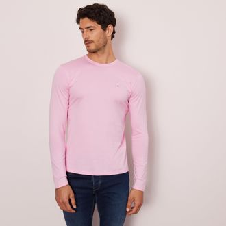 Eden Park T-shirt Rose Col Rond &Agrave; Manches Longues Old Ref Pp