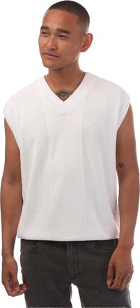 HUGO BOSS Pullover-Weste f&uuml;r Herren, Jerseyware, leger (Wei&szlig;)