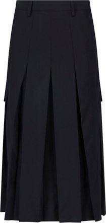 Maison Margiela Asymmetrischer Faltenrock