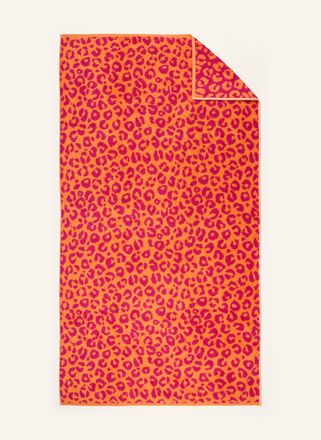 Caw&Ouml; Duschtuch Two-Tone Leo pink