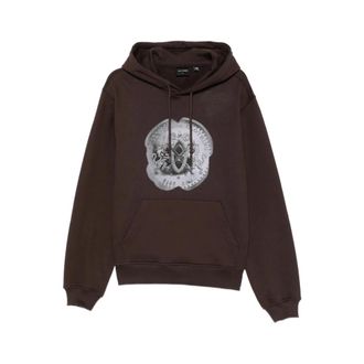 Daily Paper Clothing Mole Emblem Coin Hoodie - - Sweatshirts & Hoodies - Herren - Braun - L