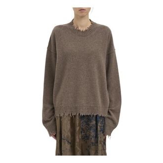 Uma Wang Kaschmir-Pullover mit Rundhalsausschnitt - - Knitwear - Damen - Braun - M