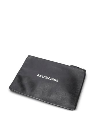Balenciaga pochette &agrave; logo (ann&eacute;es 2000) - Noir