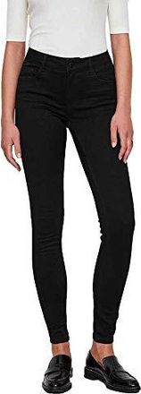 Vero Moda Vmseven Nw S Shape Up Jeans Vi506 Noos, Jean slim Femme, Noir (Black), W22/L32 (Taille fabricant: X-Large)