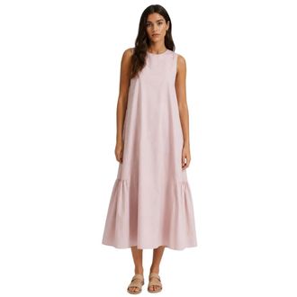 PESERICO Femme, Robes, Rose, Taille: 40 FR Midi Flounce Dress