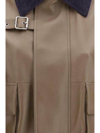 Loewe Nappa Leather Jacket - Green