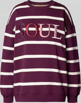 Smith & Soul Oversized Sweatshirt aus Baumwoll-Mix mit Logo-Stickerei
