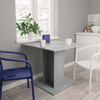 vidaXL Esstisch Grau Sonoma 80x80x75 cm Holzwerkstoff Vidaxl