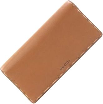 Gucci Portefeuille long Pre-owned (bi-pli) - Homme - Pre-owned - Brun - Taille: ONE Size