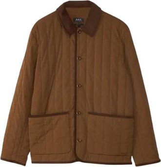 A.P.C. A.p.c., Homme, Vestes, Brun, Taille: XL Leone Jacket