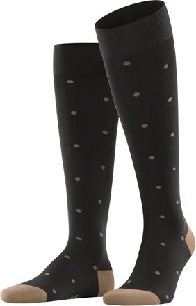 Falke Herren Kniestrümpfe Dot M Kh Baumwolle lang gemustert 1 Paar, Braun Brown 5931, 39-42