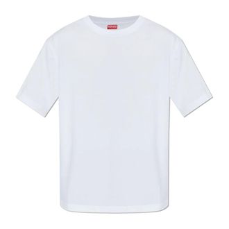 Kenzo Homme, Tops, Blanc, Taille: XL Logo T-Shirt