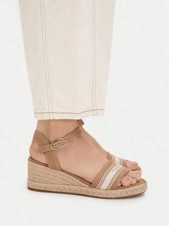 Tommy Hilfiger Espadrilles Tommy Hilfiger Mid Wedge Espad Webbing FW0FW09230 Beige