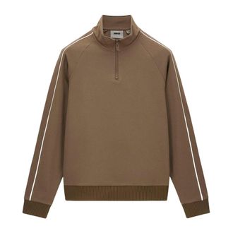 Guess Sweatshirt mit hohem Kragen und Rei&szlig;verschluss - - Sweatshirts & Hoodies - Herren - Braun - XL