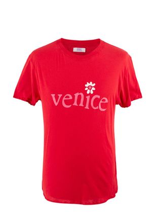 ERL Unisex Red Venice T-Shirt Size M