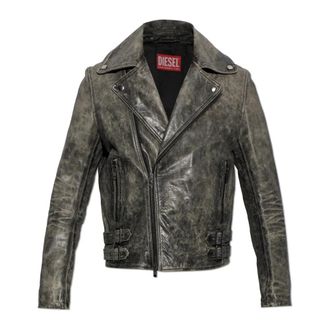 Diesel L-Eon-Cjcm Lederjacke - - Jackets - Herren - Grau - XL
