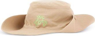 The Attico Logo-embroidered Wide-brim Hat