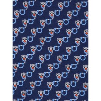 Ferragamo Silk-Blend Necktie - Blue