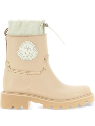 Moncler bottines de pluie Kickstream &agrave; patch logo - Tons neutres