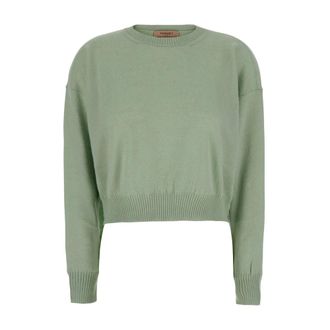 Twinset Femme, Pulls, Vert, Taille: 38 FR Pull col rond
