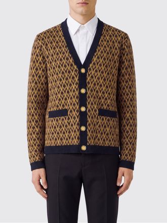 Valentino Garavani Cardigan en cachemire avec logo VLogo en jacquard