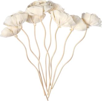 Angoily Raumduft Diffuser St&auml;bchen: 8 St&uuml;cke Raumduft Diffuser St&auml;bchen - Rattanst&auml;bchen Rattan Duftst&auml;bchen Raumduft St&auml;bchen Diffuser Sticks mit Blumen Holz