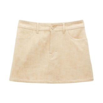 Filippa K Kurzer strukturierter Rock - - Skirts - Damen - Gelb - M