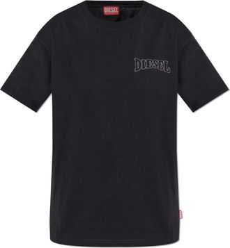 Diesel Femme, Tops, Noir, Taille: 34 FR T-Normy-S17 T-Shirt