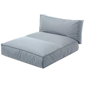 Blomus Stay Outdoor Bett, 120x190 cm, Ocean, Wetterfest, Wasserabweisend, UV-best&auml;ndig, Hochwertige Sonnenliege mit Stahlb&uuml;gel f&uuml;r Balkon, Garten und Pool, P