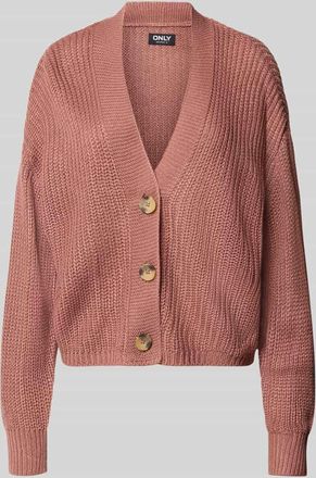 Only Boxy Fit Strickjacke mit V-Ausschnitt Modell CAROL