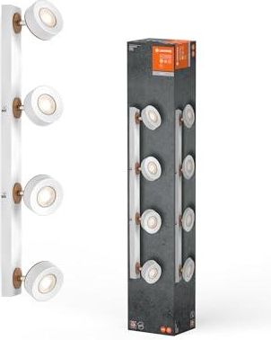 Ledvance DECOR SPOT PLUTO, 19,2W, 1.250lm, weiß, Spotleuchte, verstellbare Köpfe, vielseitig anwendbar, Innenraumspot, warmweiße Lichtfarbe, hochwertige Optik,